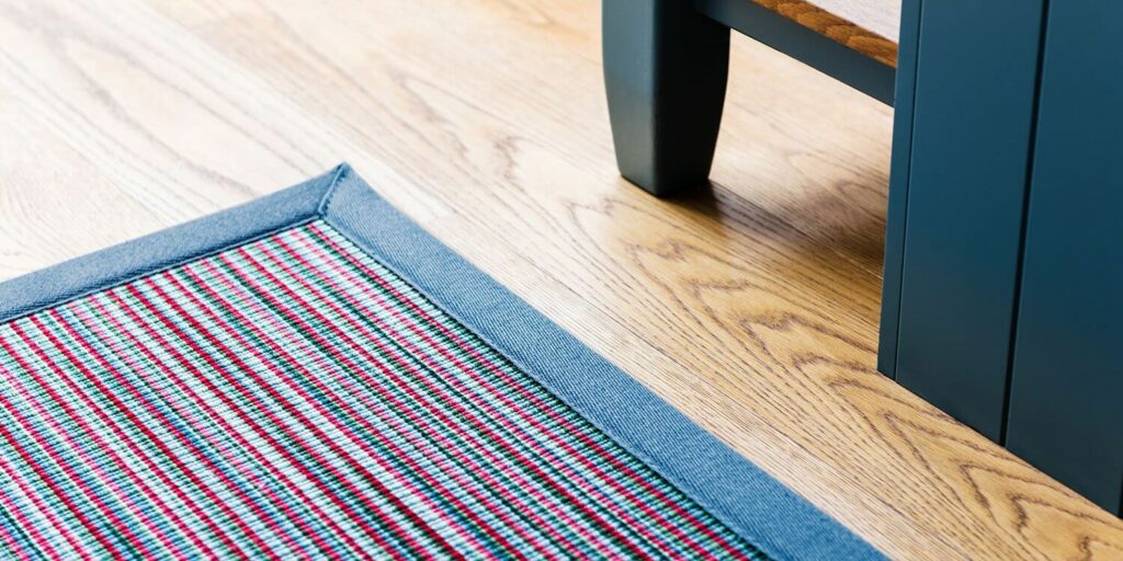 Wool Flatweave Classic Herringbone Chalk A Light Carpet