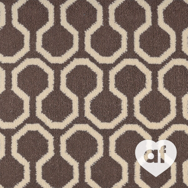 Grey Honeycombe Quirky Wool Carpet | Knotistry